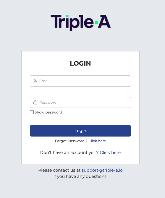 How can I set up my account with Triple-A?