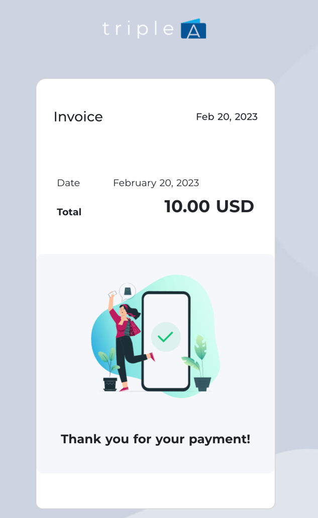 How to pay using an invoice I received?